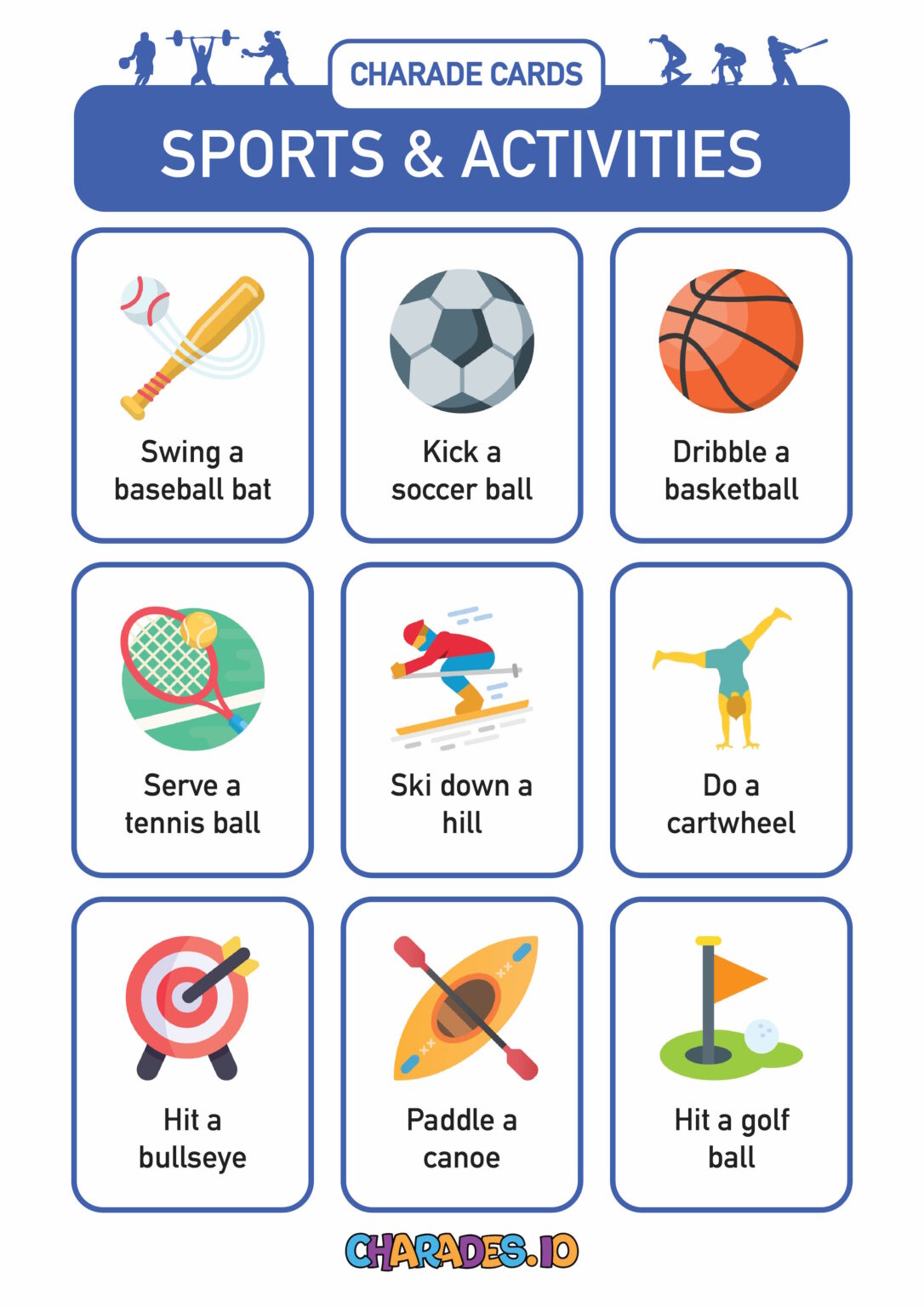 10 Free Printable Charades Cards – Download & Play Instantly! - Charades